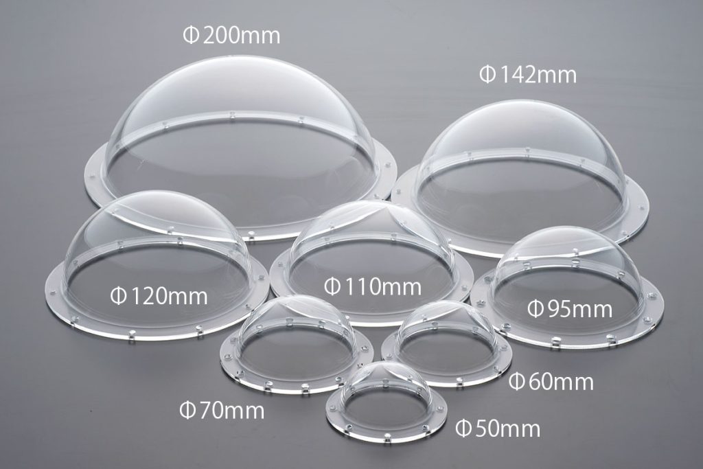 Acrylic Dome Covers with flanged and holes- Entaniya