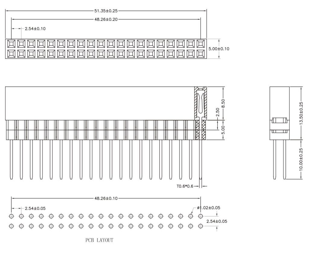 40 Pin GPIO Stacking Header for Raspberry Pi | Entaniya | Industrial ...